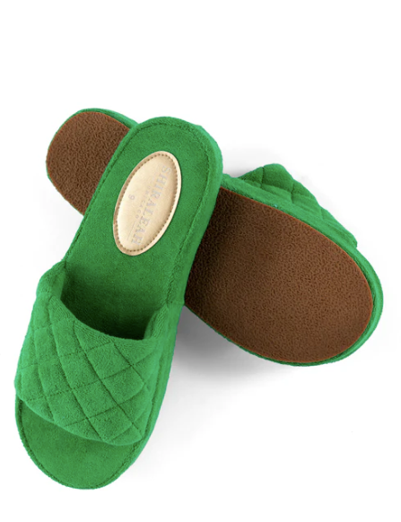 Sol Terry Pool Slides Green - Mixo Concept Store