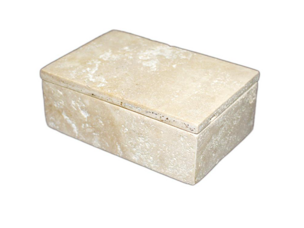 Travertine Rectangular Box - Mixo Concept Store