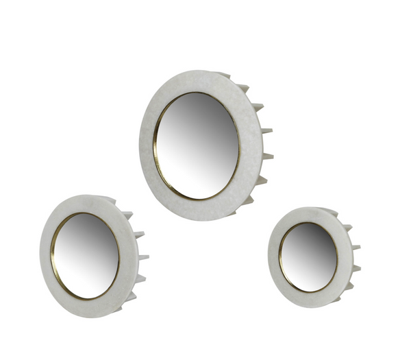 Halcyon Abstract Mirror White - Mixo Concept Store