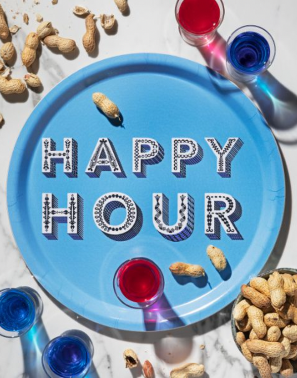 Happy Hour Blue Tray - Mixo Concept Store